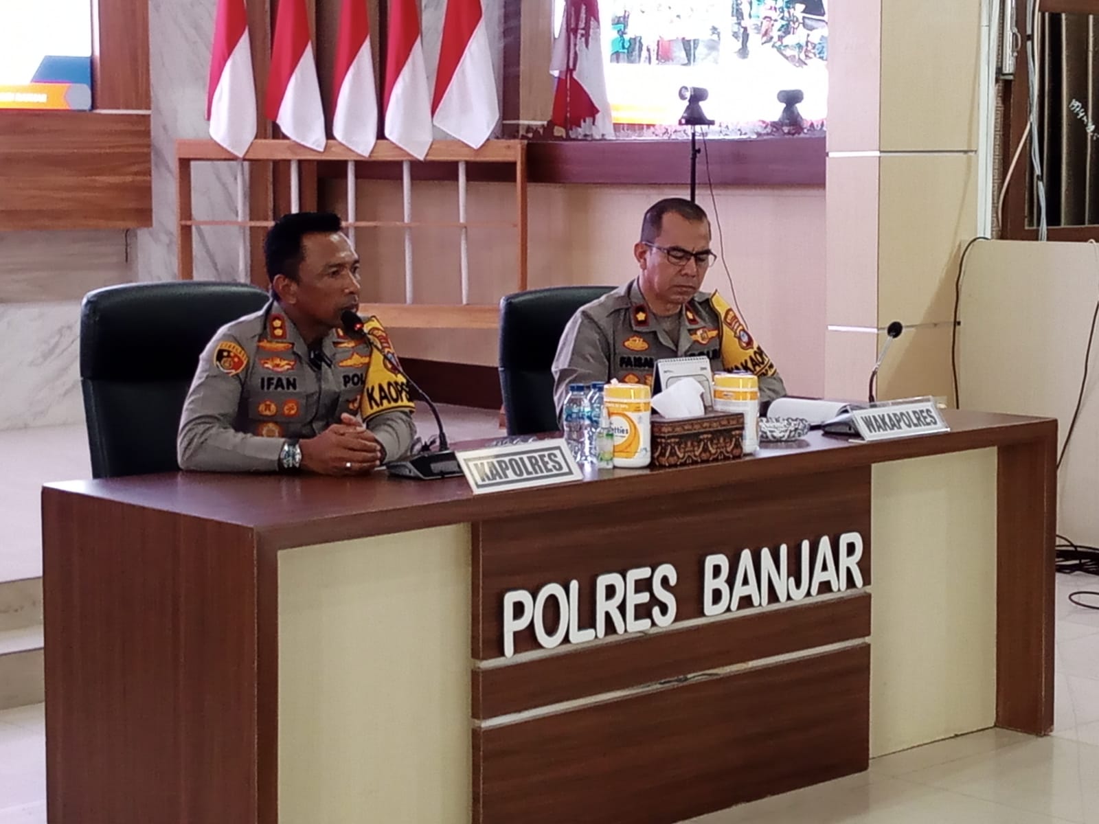 Polres Banjar Gelar Press Conference Akhir Tahun 2024, Sebanyak 486 ...